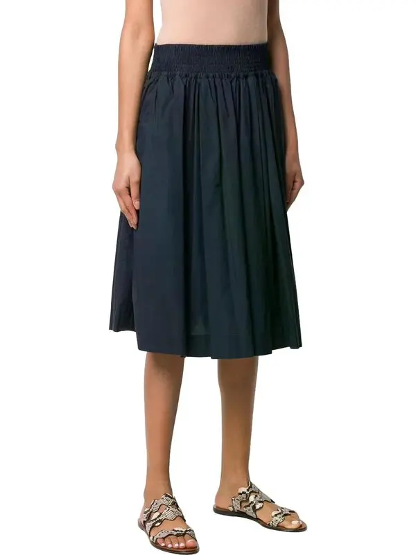 Woolrich Gathered Hem Skirt - Blue