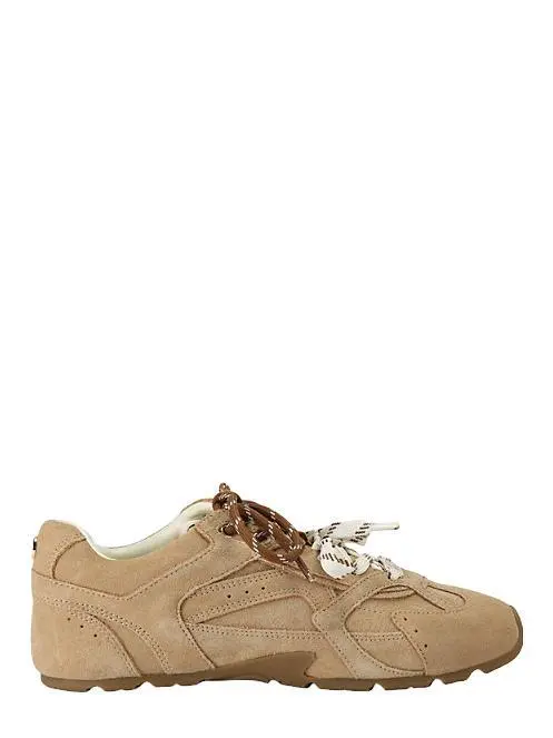 Steve Madden Aziel Suede Trainers - Beige