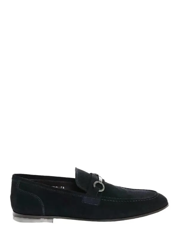 Corneliani Round-toe Suede Loafers - Blue
