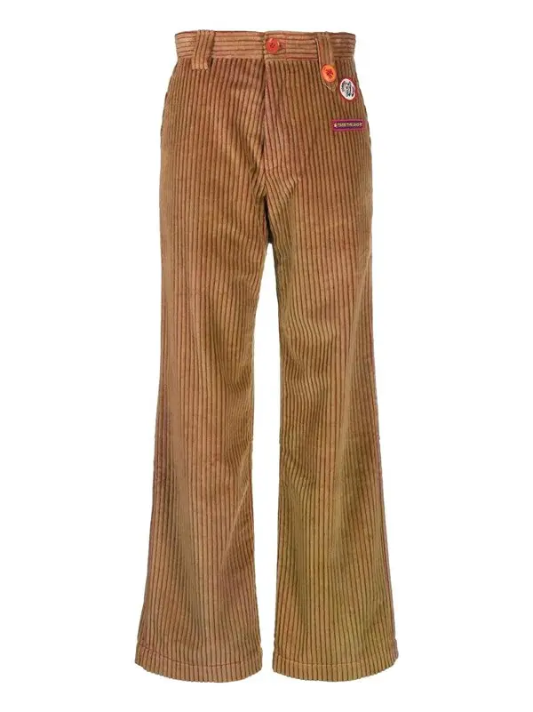 CORMIO High-waisted Corduroy Trousers - Brown