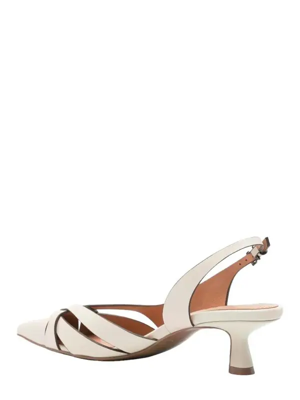 BIBI LOU Crossover Strap Slingback Sandals - Neutrals