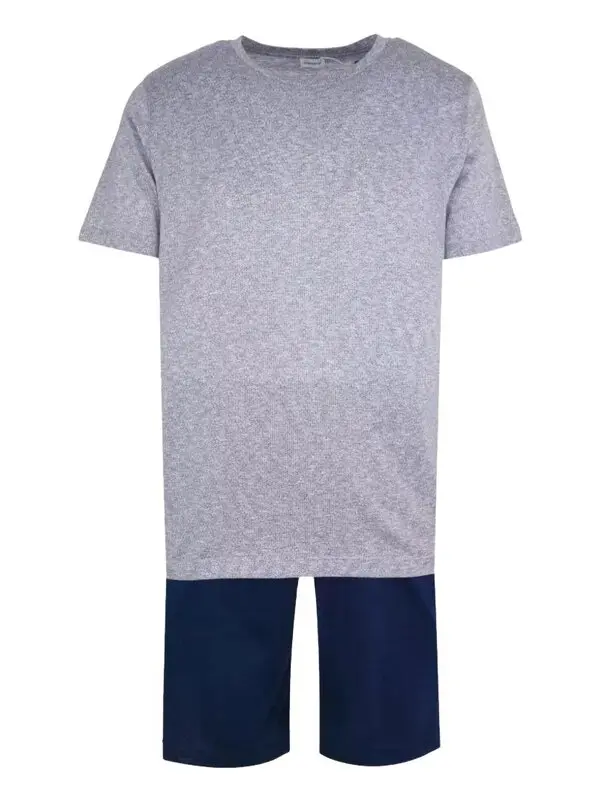 Zimmerli Geometric-print Cotton Pajamas - Grey