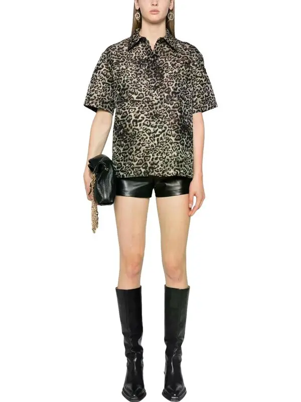 ALLSAINTS Jemi Leppo Jacquard Shirt - Black
