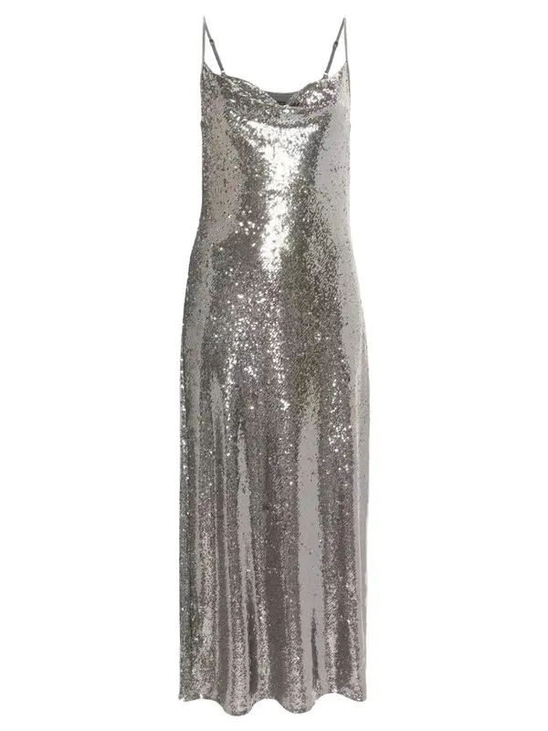 ALLSAINTS Hadley Sequin Mini Dress - Silver