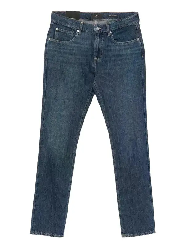 7 For All Mankind Straight-leg Jeans - Blue