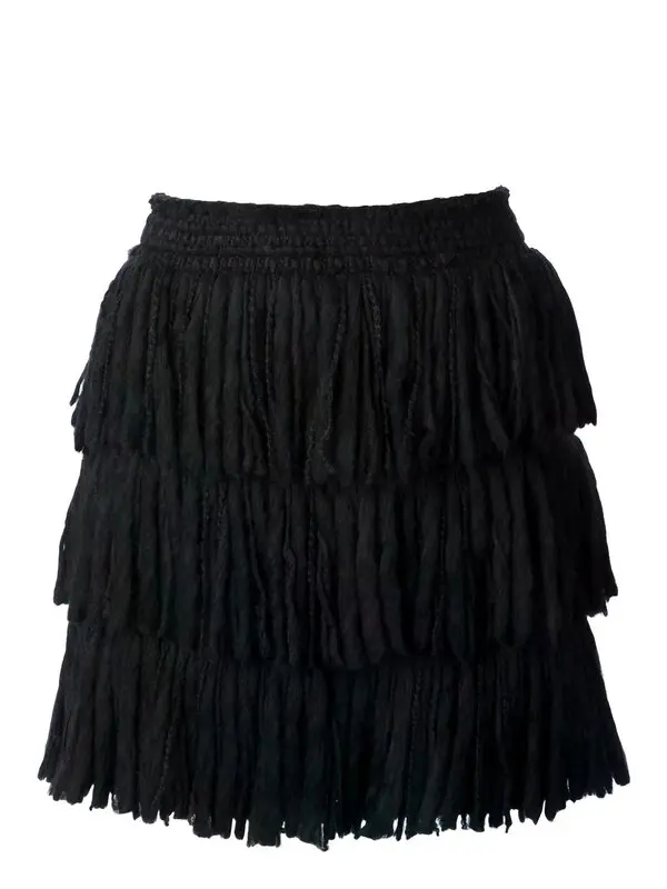 LANVIN Fringed Skirt - Black