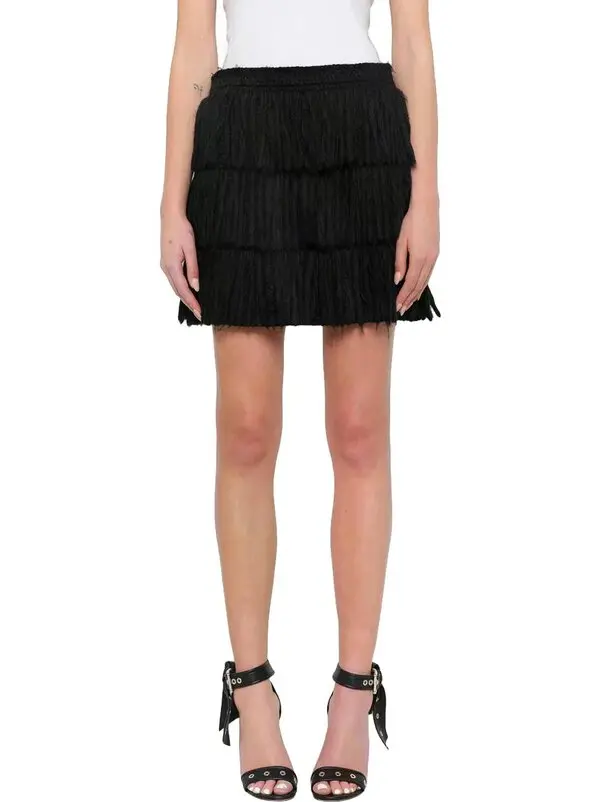 LANVIN Fringed Skirt - Black