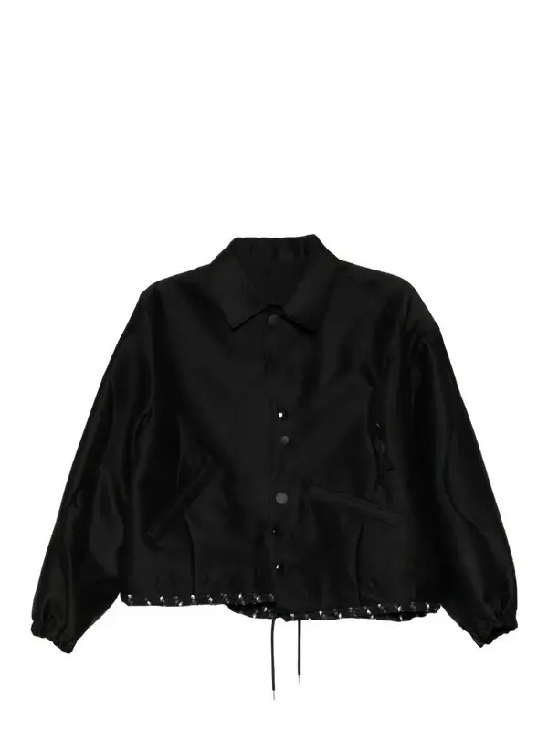 Undercover Printed Hem Jacket - Black