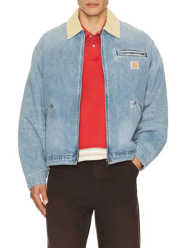 Carhartt Work In Progress Og" Detroit Jacket - Blue & Dusty Brown