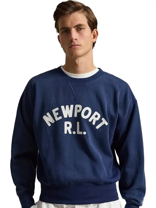 Ralph Lauren Fit Fleece Graphic Sweatshirt - Newport Navy