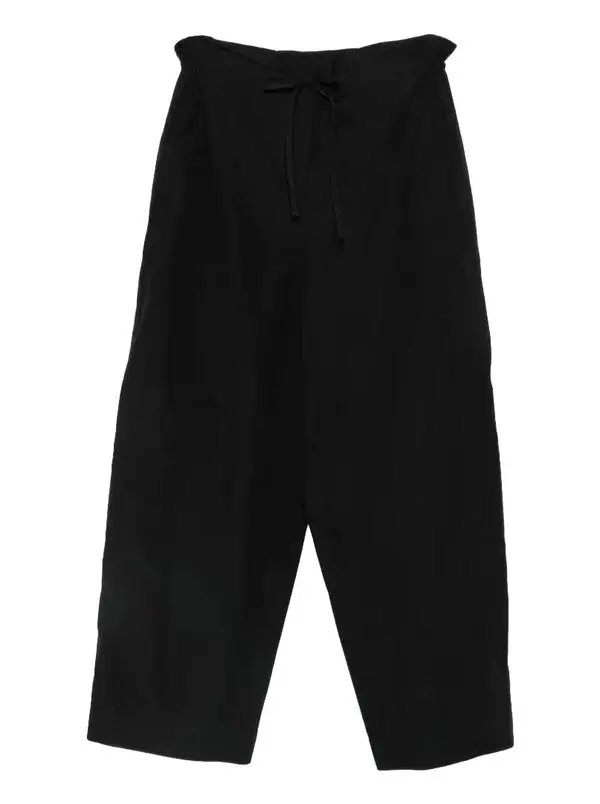 PT TORINO Drawstring Waist Trousers - Black