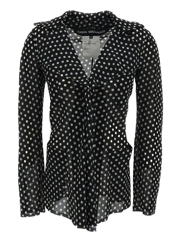 Junya Watanabe Polka Dot Single-breasted Blazer - Nero