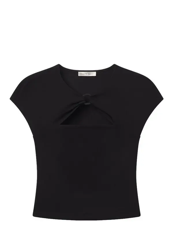 FRAME X Alexandra Leclerc The Casino Top - Black