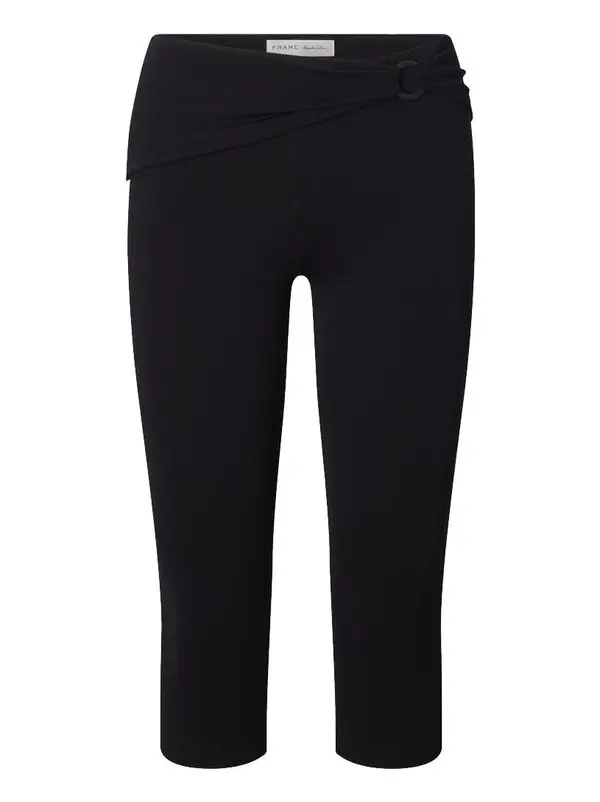FRAME X Alexandra Leclerc The Casino Capri Pant - Black