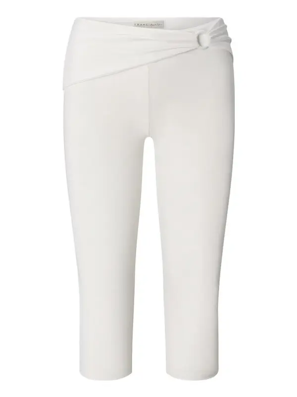 FRAME X Alexandra Leclerc The Casino Capri Pant - White