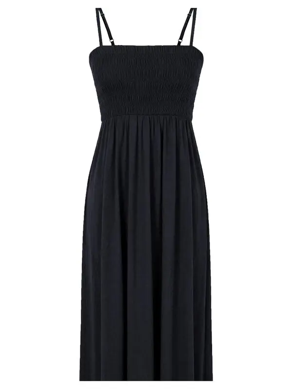 JJWINKS Montecito Maxi Rib Dress - Black