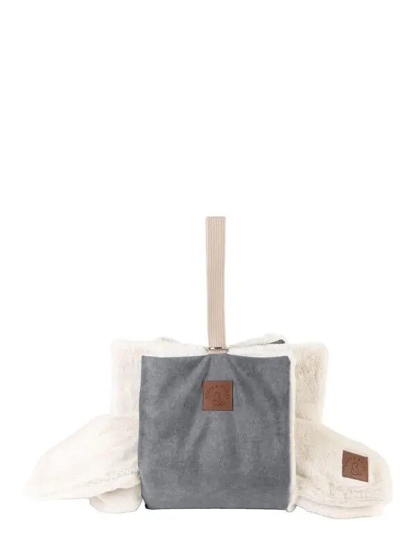 FLUFF & BOOTS Signature Set - Blue/white