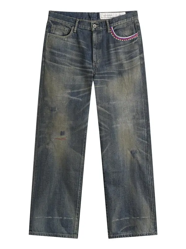 NEIGHBORHOOD Savage Denim Dp Wide Jeans - Indigo