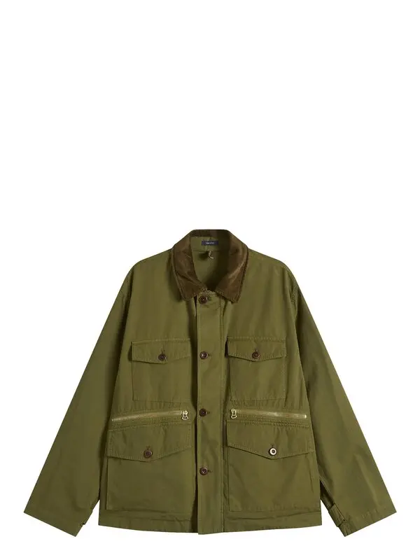 DRAKE'S Utility Jacket - Olive