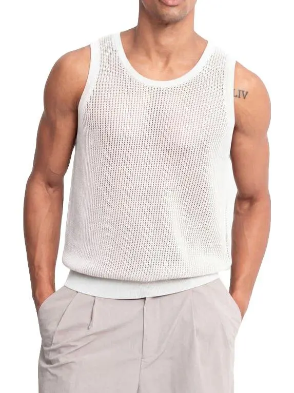 AUTO-REPLY™ Mesh Tank - Sea Salt/off-white