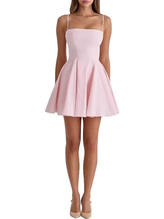 House Of Cb Fit & Flare Mini Dress - Pink