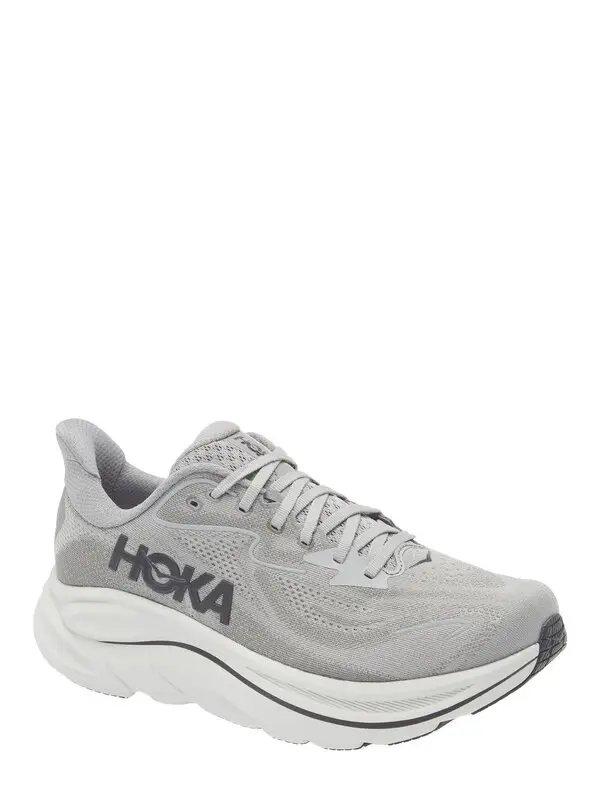 HOKA® Clifton Wide Running Shoe - Galactic Grey/asteroid