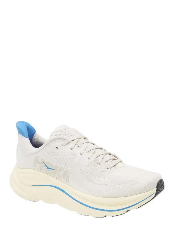 HOKA® Clifton Wide Running Shoe - Stucco/virtual Blue