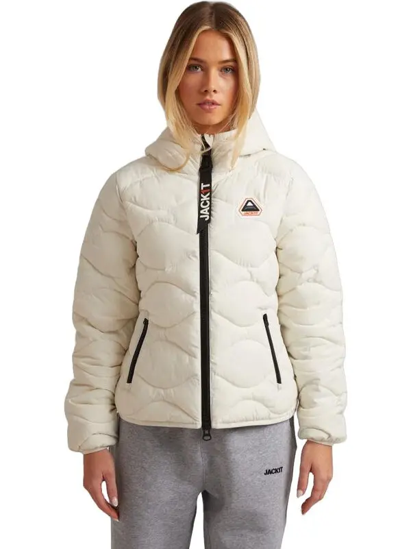 JACK1T Orb1t Hooded Jacket - Vintage White