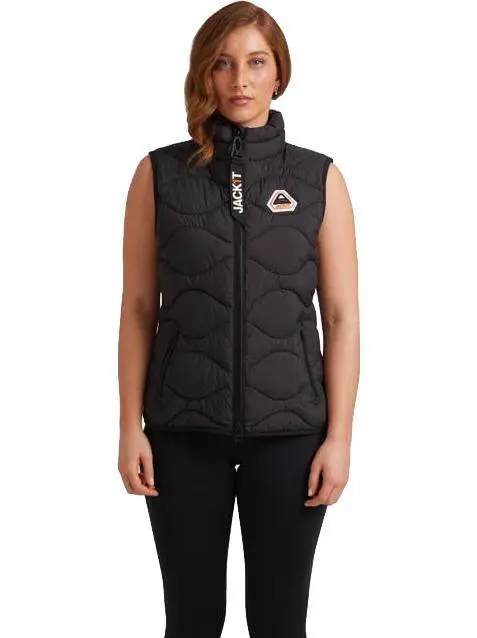 JACK1T Orb1t High Neck Gilet - Black