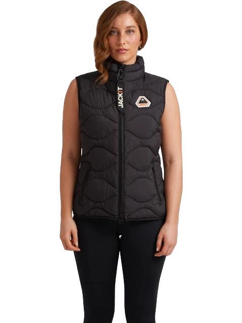 JACK1T Orbit High Neck Gilet - Black