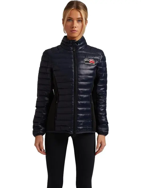 JACK1T Sportl1te Funnel Neck Puffer Jacket - Navy