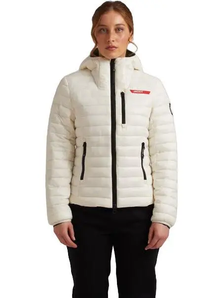 JACK1T Padded Hooded Jacket - Vintage White