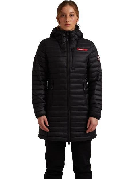 JACK1T Satell1te Longline Hooded Jacket - Black
