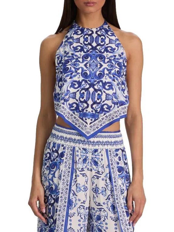 Alice + Olivia Frenchie Handkerchief Halter Top - Solstice