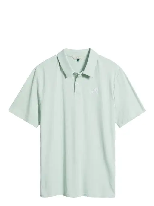 MALBON Fairway Performance Polo - Surf Spray