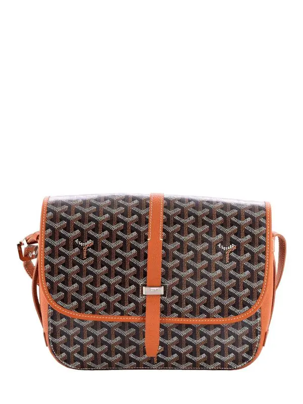 Goyard Belvedere Ii Messenger Bag Coated Canvas Mm - Black