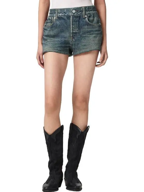 ALLSAINTS Asher Terry Shorts - Illusion Tint Blue