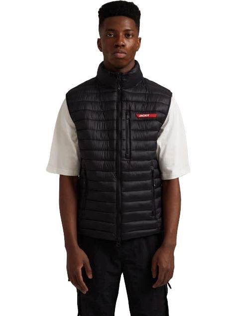 JACK1T Satellite High Neck Sleeveless Gilet - Black