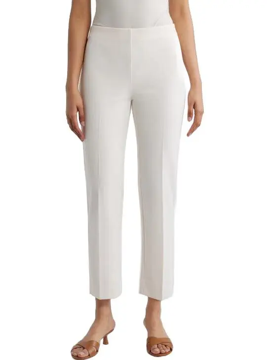 Anne Klein Hollywood Ankle Pants - White Dove
