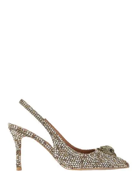 Kurt Geiger Belgravia Embellished Slingback Pumps - Open Beige