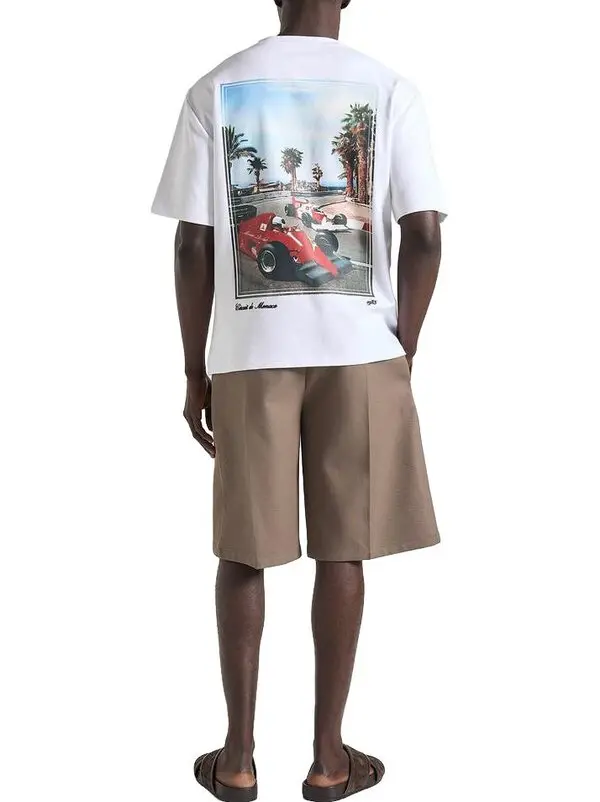 Manière De Voir Kian Circuit De Monaco Cotton T-shirt - White