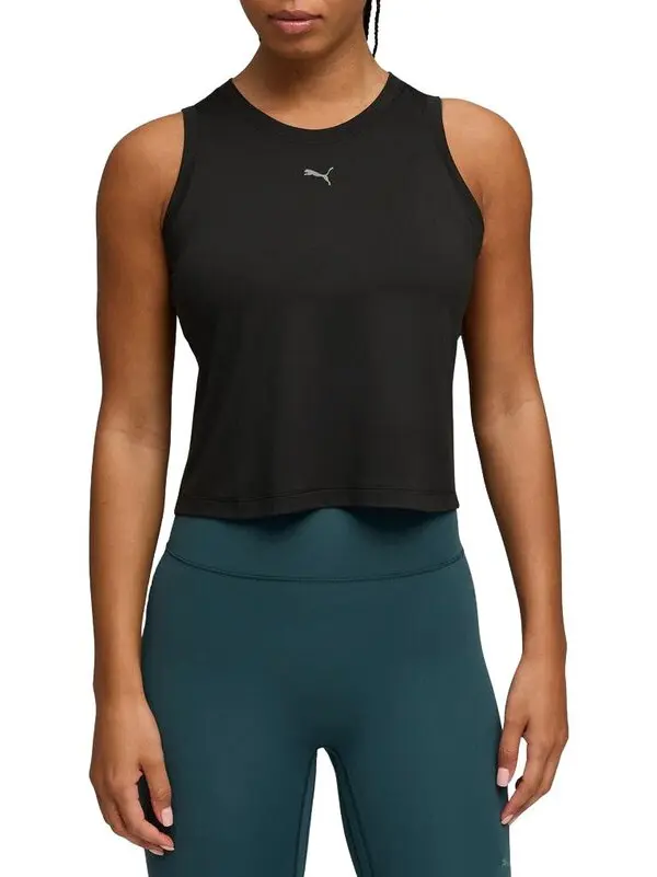 PUMA Cloudspun Cropped Tank - Puma Black