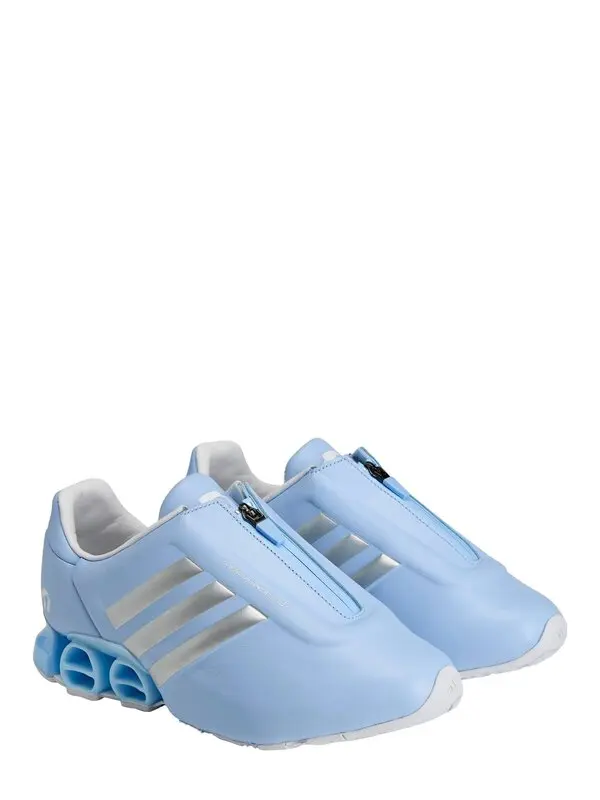 Adidas X Miaou Zip-up Sneakers - Glow Blue/silver/white