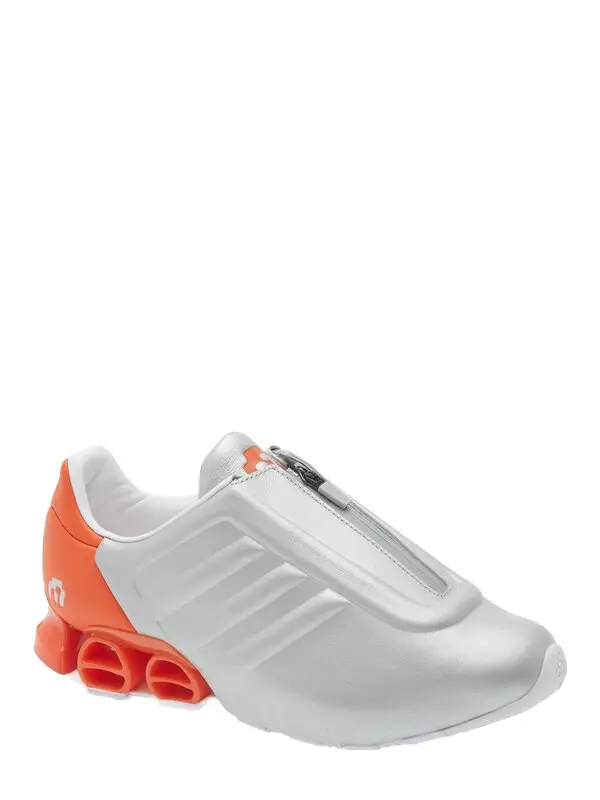 Adidas X Miaou Zip-up Sneakers - Silver/blue/impact Orange