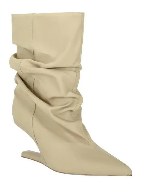 AZALEA WANG Serona Slouch Boot - Khaki