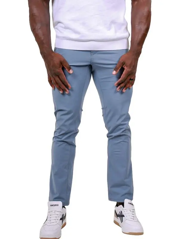 MACEOO Marthyr Slim Fit Stretch Pants - Blue