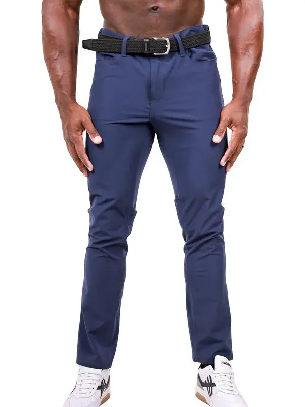 MACEOO Marthyr Slim Fit Pants - Blue
