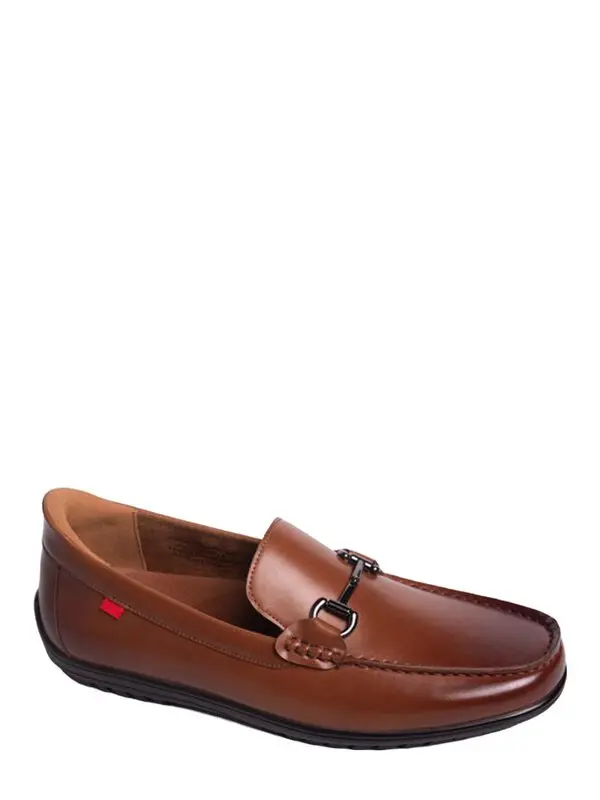 MARC JOSEPH NEW YORK Elliot Road Hands-free Leather Loafer With Buckle - Cognac Napa Leather