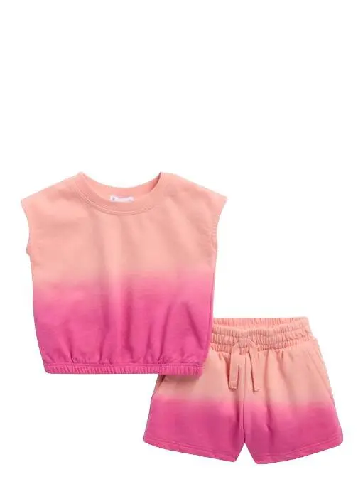 Splendid Tie & Dye Cotton Blend Set - Cotton Candy Dip Dye