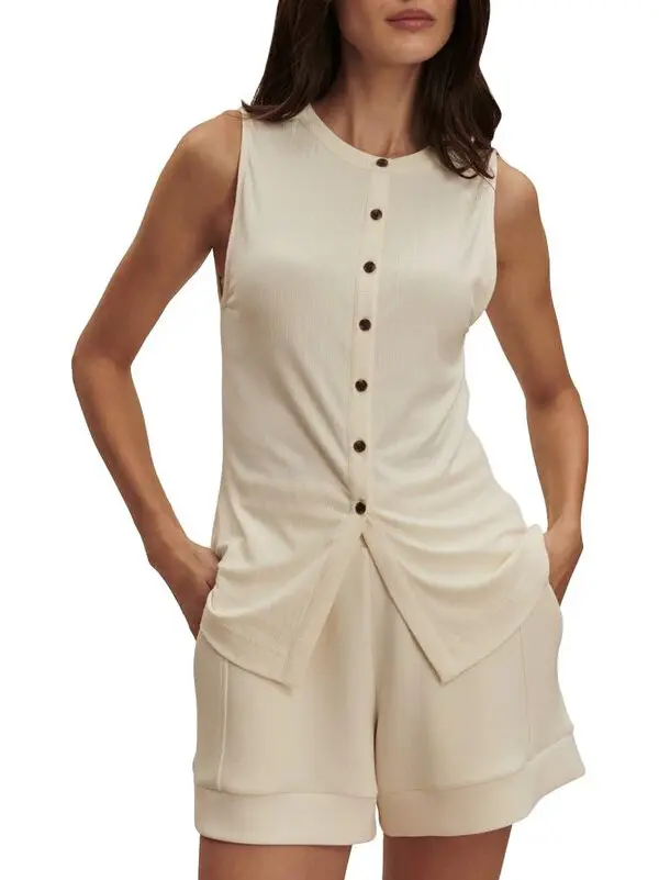 Varley Latia Button-up Tank - Birch